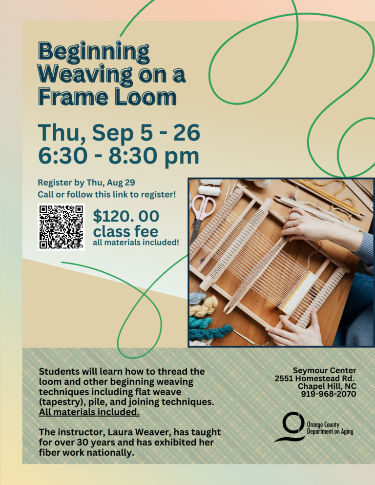Beginning Weaving on a Frame Loom - Orange Co. Arts Commission